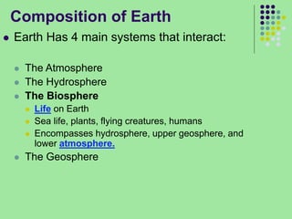 ecosystem and composition of the earth.ppt