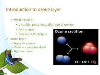 Ozone Layer (components, formation and depletion) | PPTX
