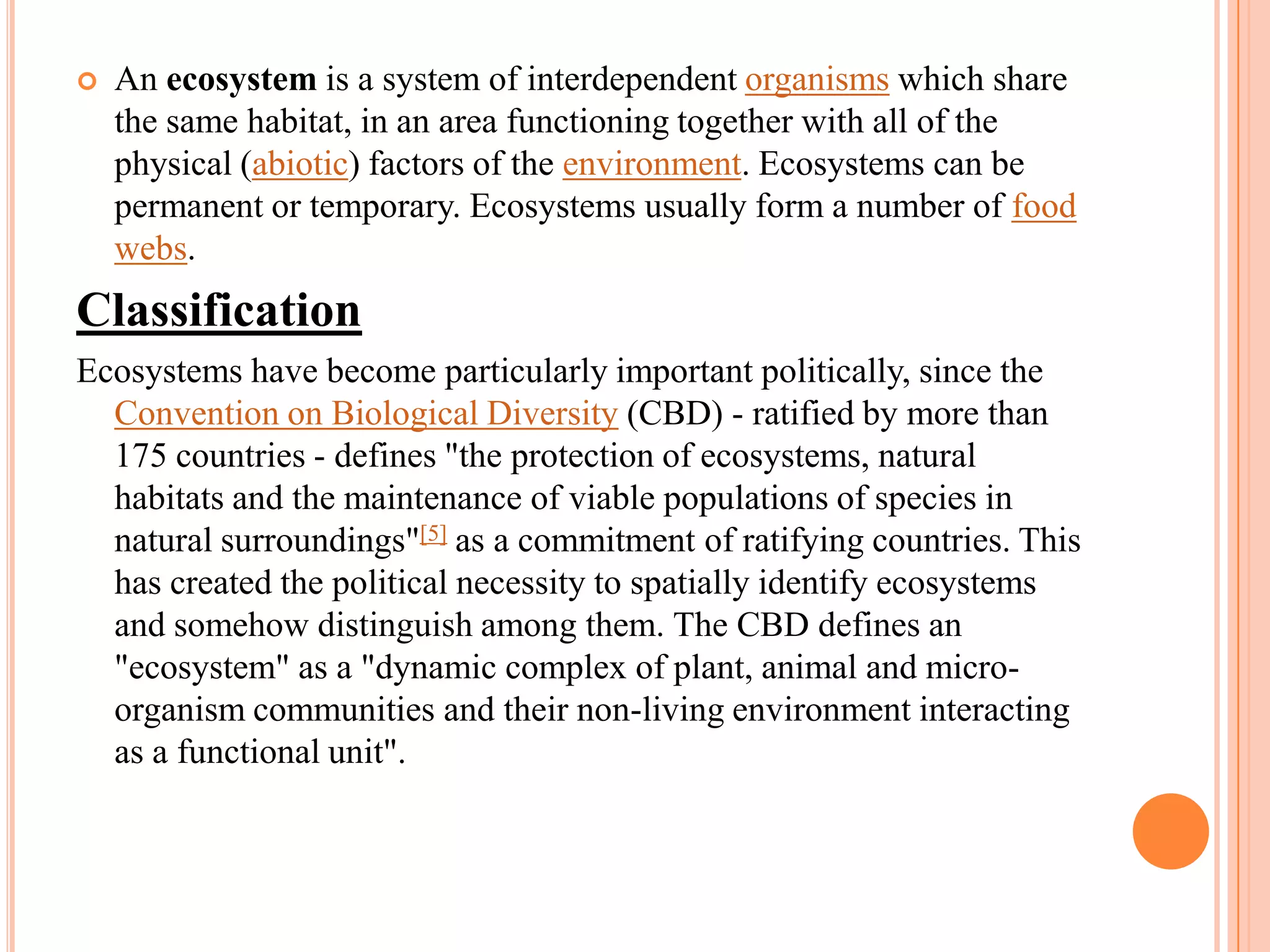 Ecosystem | PPTX | Geography | Science