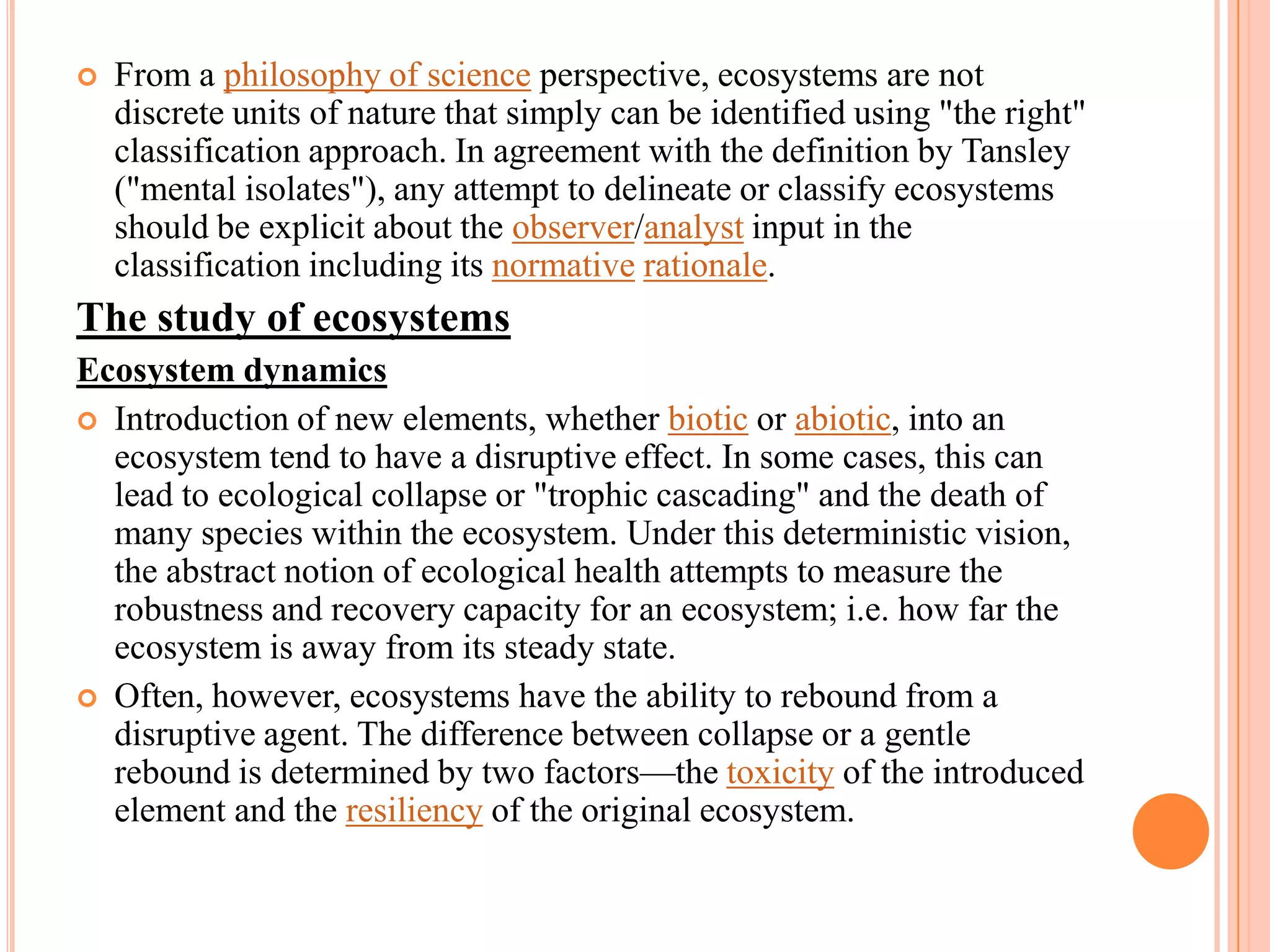 Ecosystem | PPTX | Geography | Science