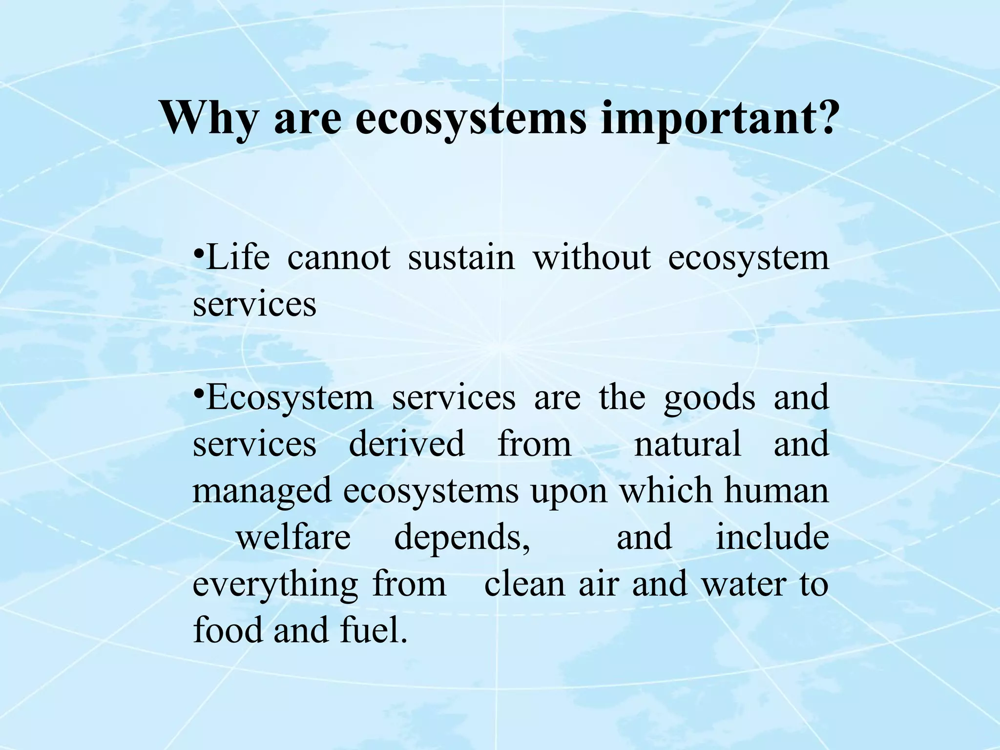 Ecosystem and human transformation | PPT