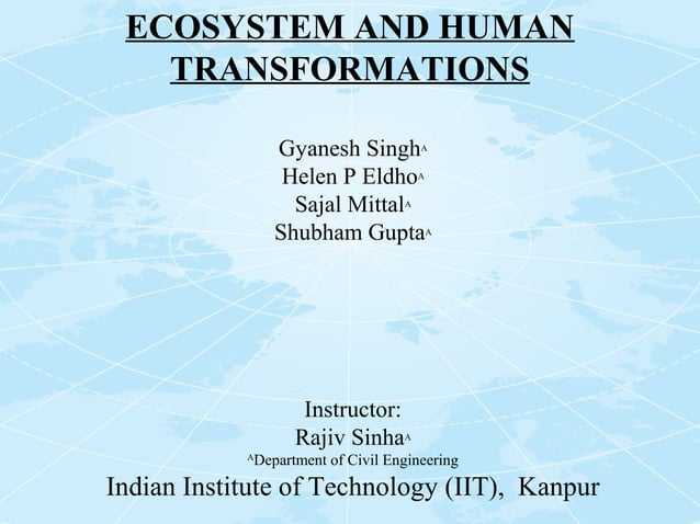 Ecosystem and human transformation | PPT
