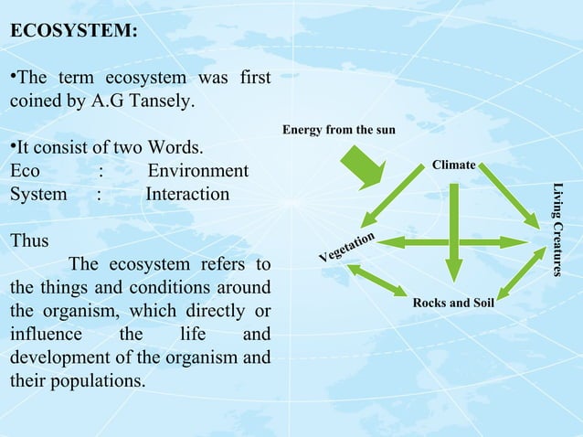 Ecosystem and human transformation | PPT