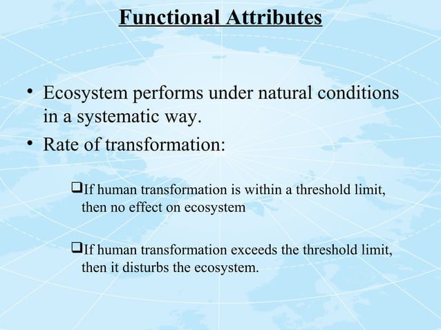 Ecosystem and human transformation | PPT