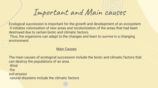 Ecosystem – Biomass, Succession | PPTX