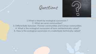 Ecosystem – Biomass, Succession | PPTX
