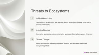 Ecosystem and its effects on human nature | PPTX | Science