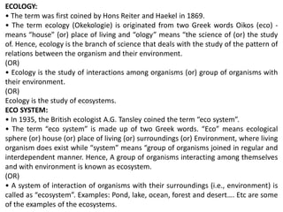 Ecosystem introduction, trophic levels can be represented by numbers | PDF