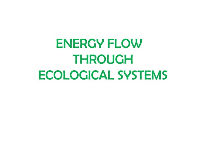 Ecosystem 2 Energyflow Pdf