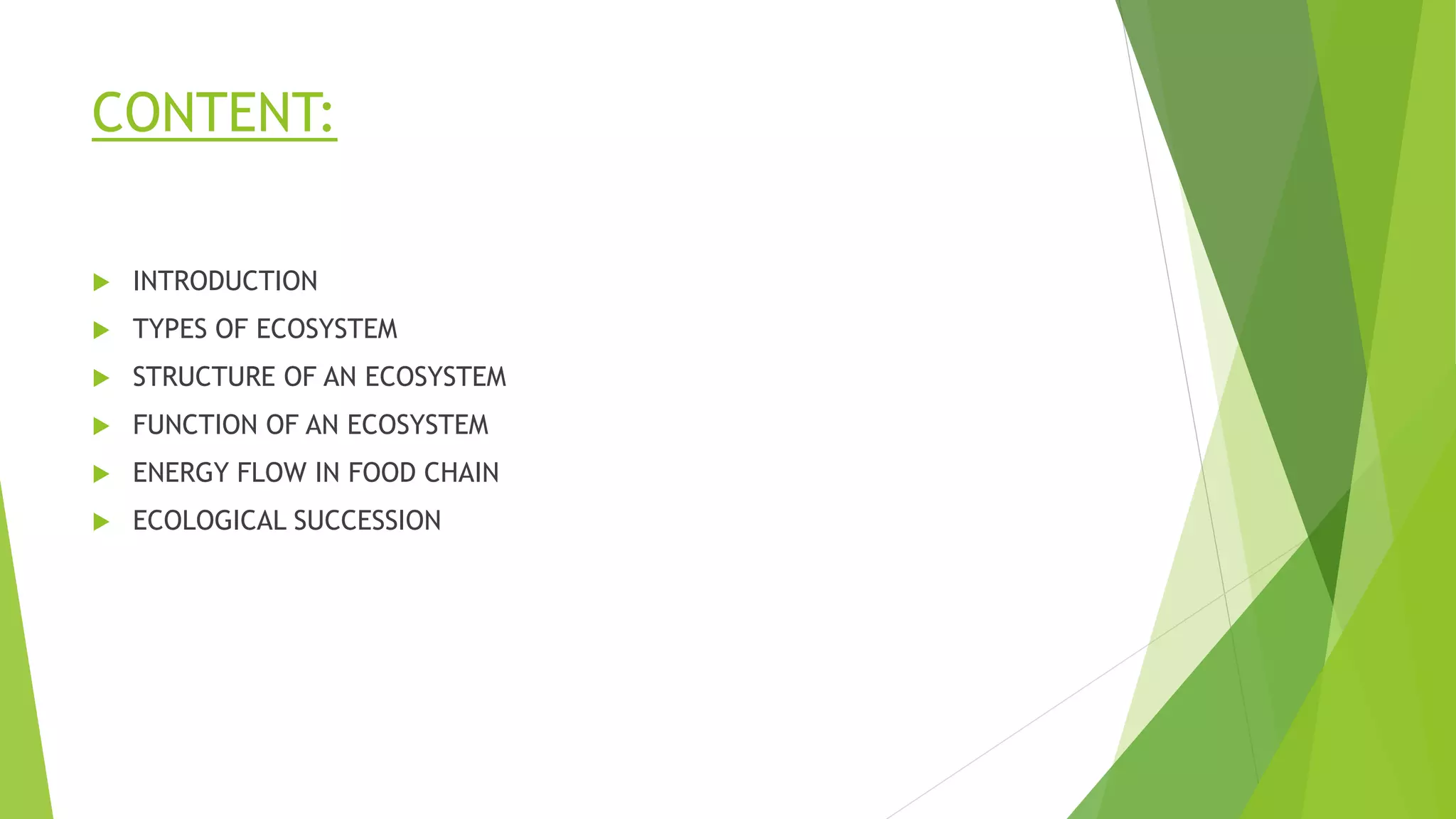 Ecosystem presentation- | PPTX