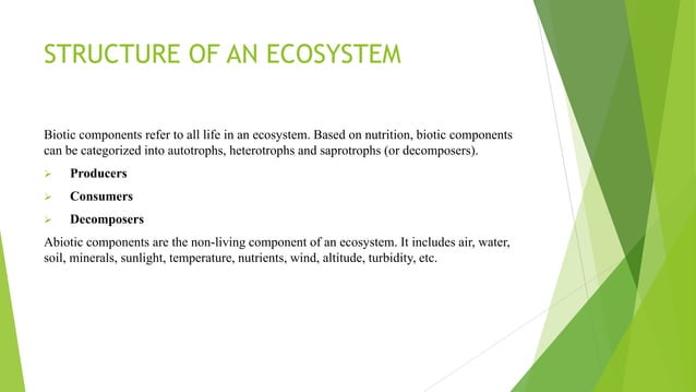 Ecosystem presentation- | PPT