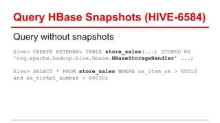 HBaseCon 2015: Analyzing HBase Data with Apache Hive | PPT