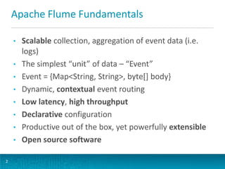 HBaseCon 2013: Streaming Data into Apache HBase using Apache Flume: Experience with High Speed ...