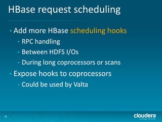 HBaseCon 2013: Project Valta - A Resource Management Layer over Apache HBase | PPT