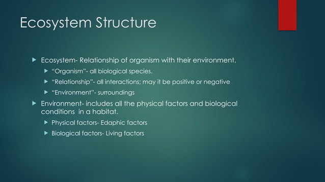 Ecosystem, energy transfer and environmental cycles and process | PPTX
