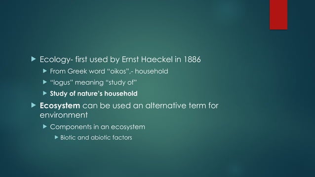 Ecosystem, energy transfer and environmental cycles and process | PPTX