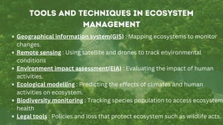 THE ECOSYSTEN MANAGEMENT - "Protecting Our Planet: How Thoughtful ...