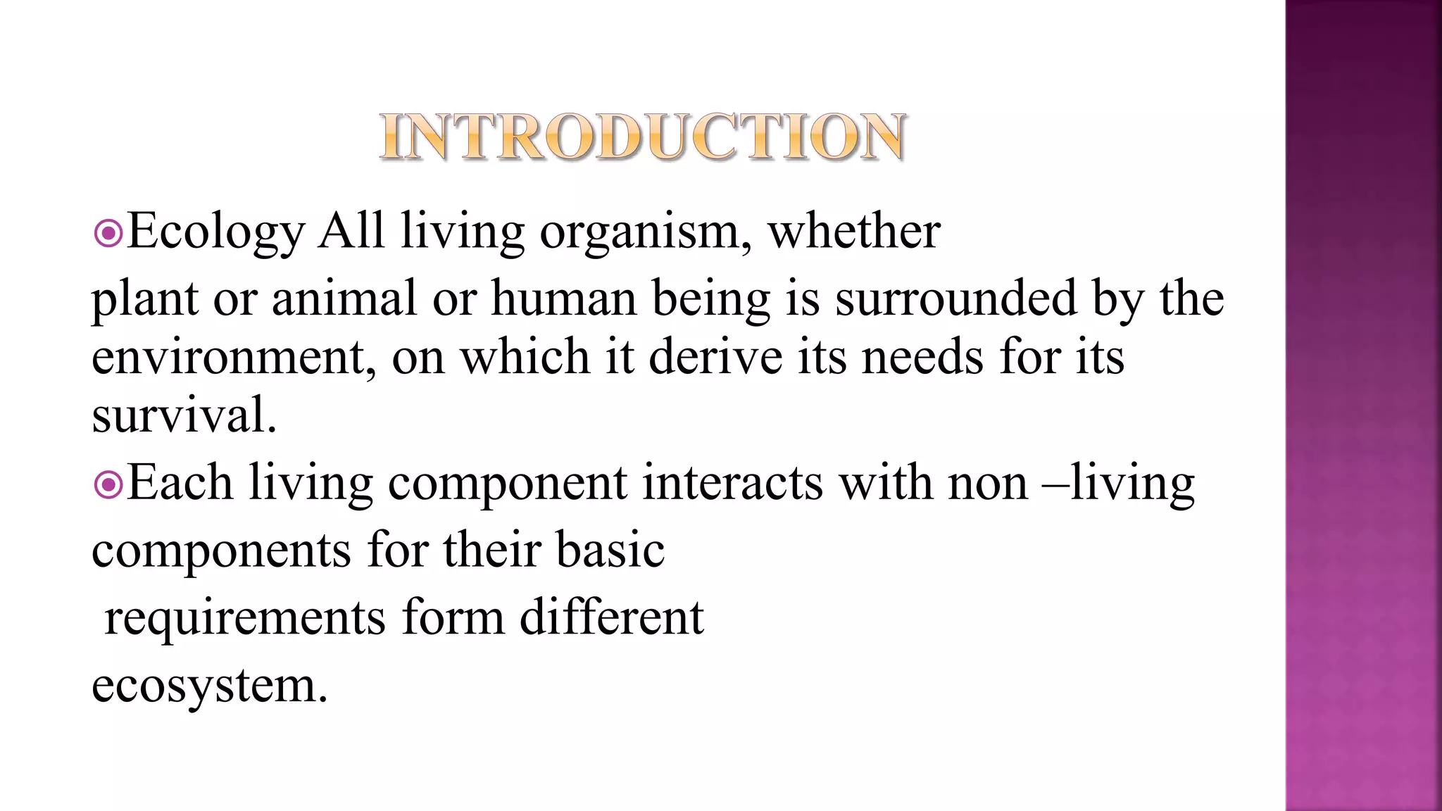 ECOSYSTEM.pptx | Biological Sciences | Science