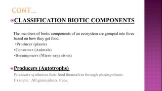 ECOSYSTEM.pptx | Biological Sciences | Science