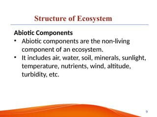 Ecosystems definition, characteristics in the world | PPTX