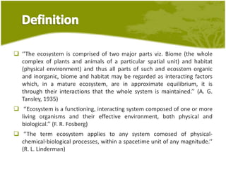 Ecosystem and biodiversity | PPTX