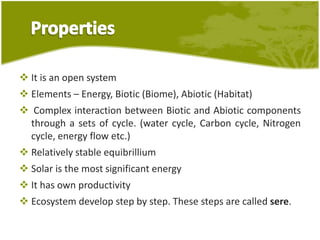 Ecosystem and biodiversity | PPTX