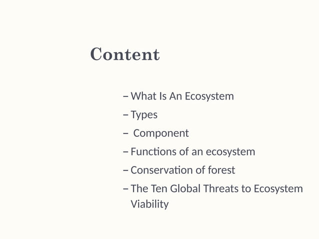 Ecosystem and Community . | PPT
