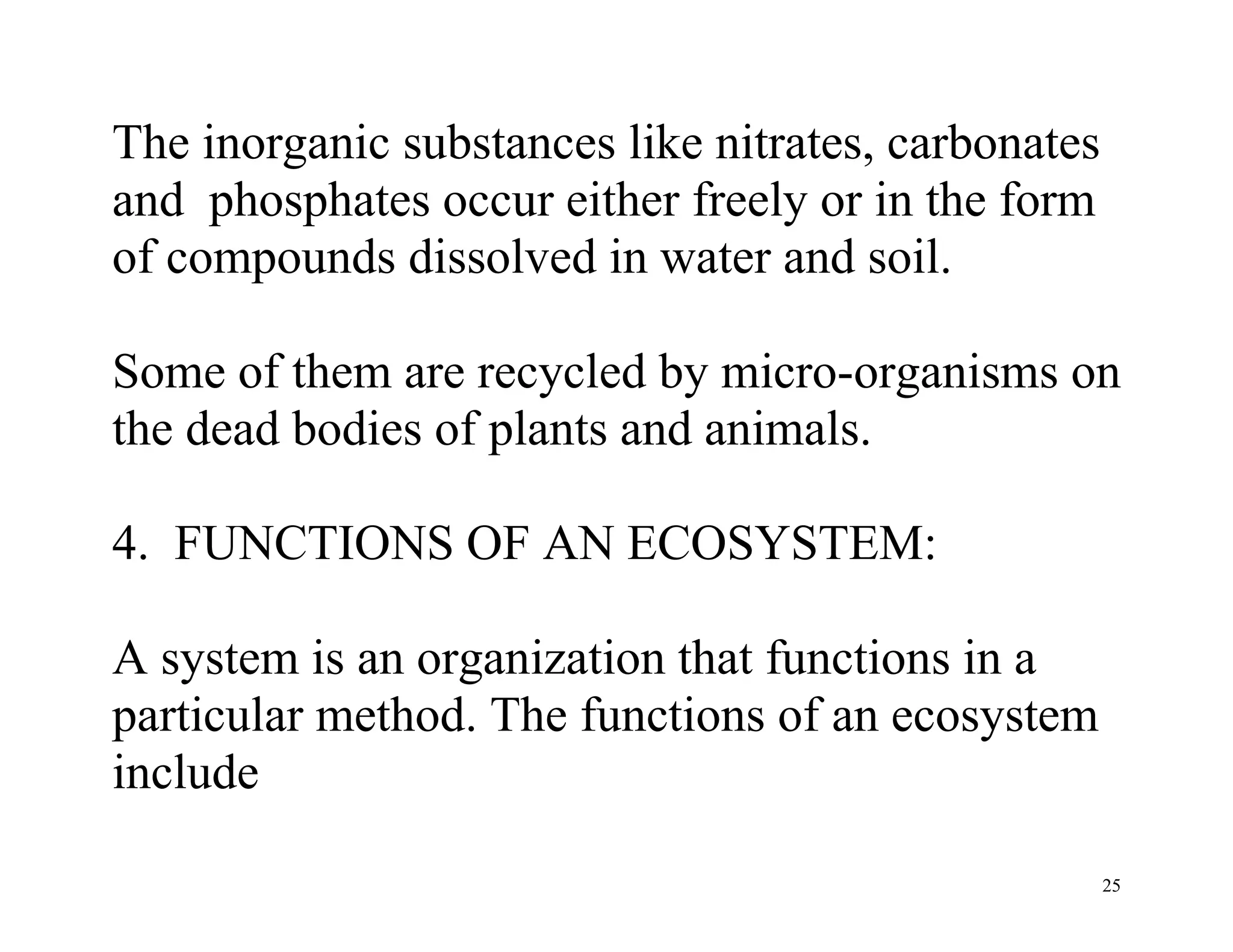 Ecosystem and its components | PDF