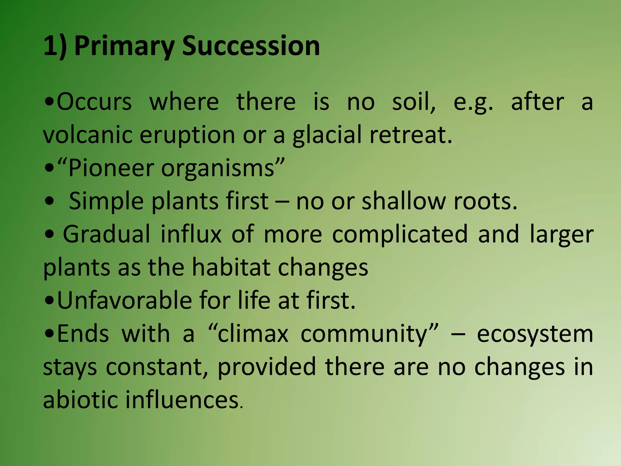 Ecosystem and Ecological succession | PPTX