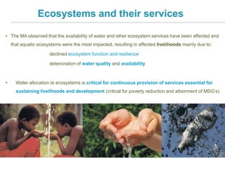 Ecosystem approach and iwrm by s. diop | PPT