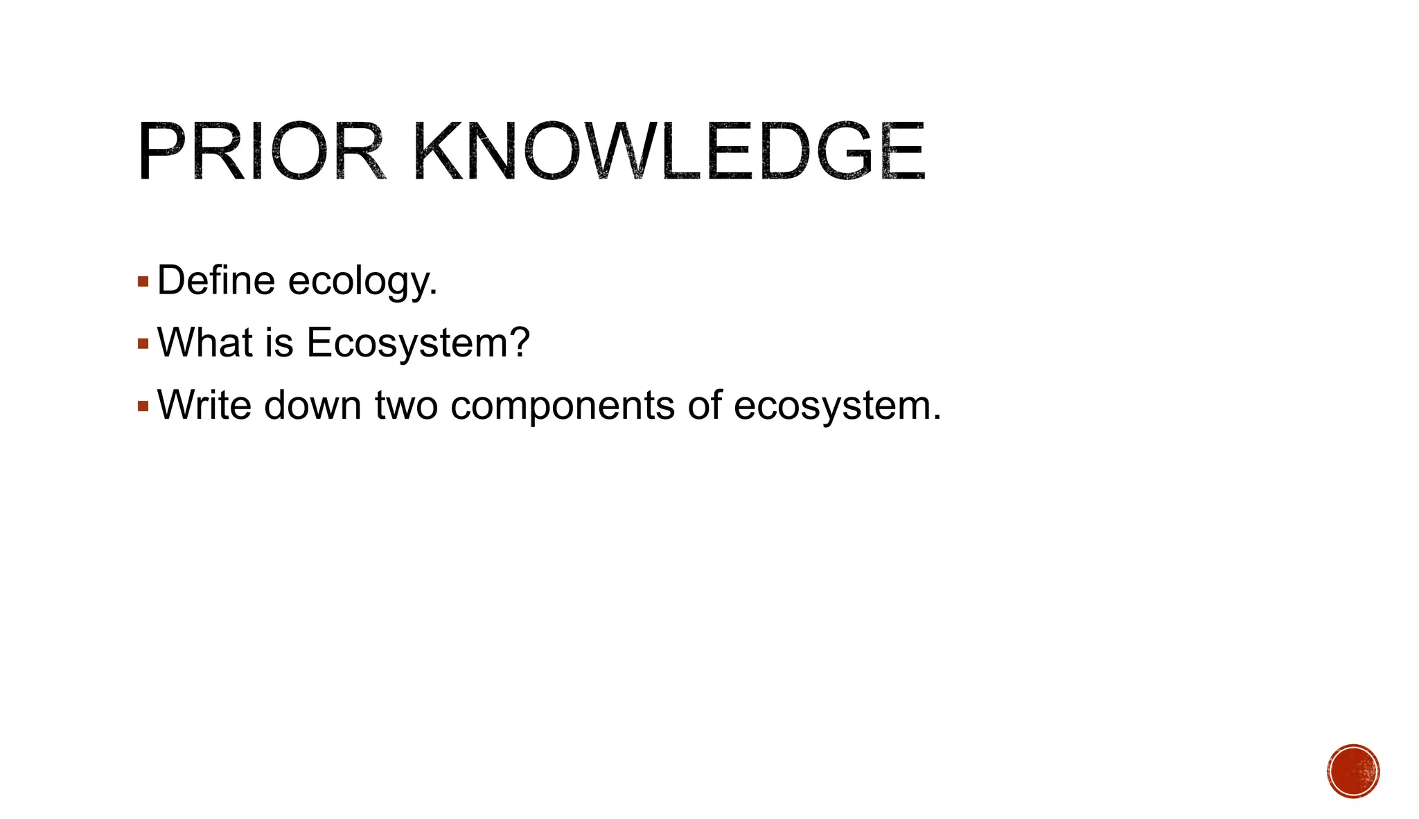 Ecosystem balance and human impact | PPTX