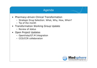 Pharmacy-driven Clinical Transformation | PDF