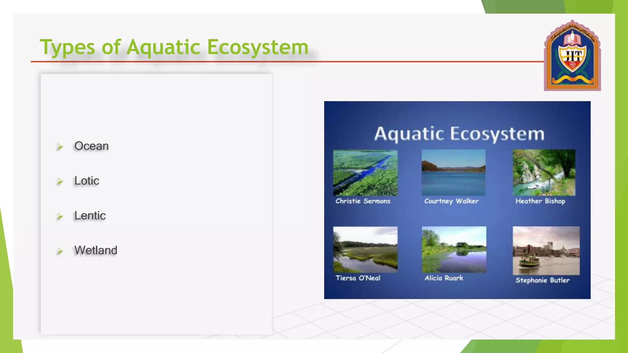 Types of Ecosystem | PPT