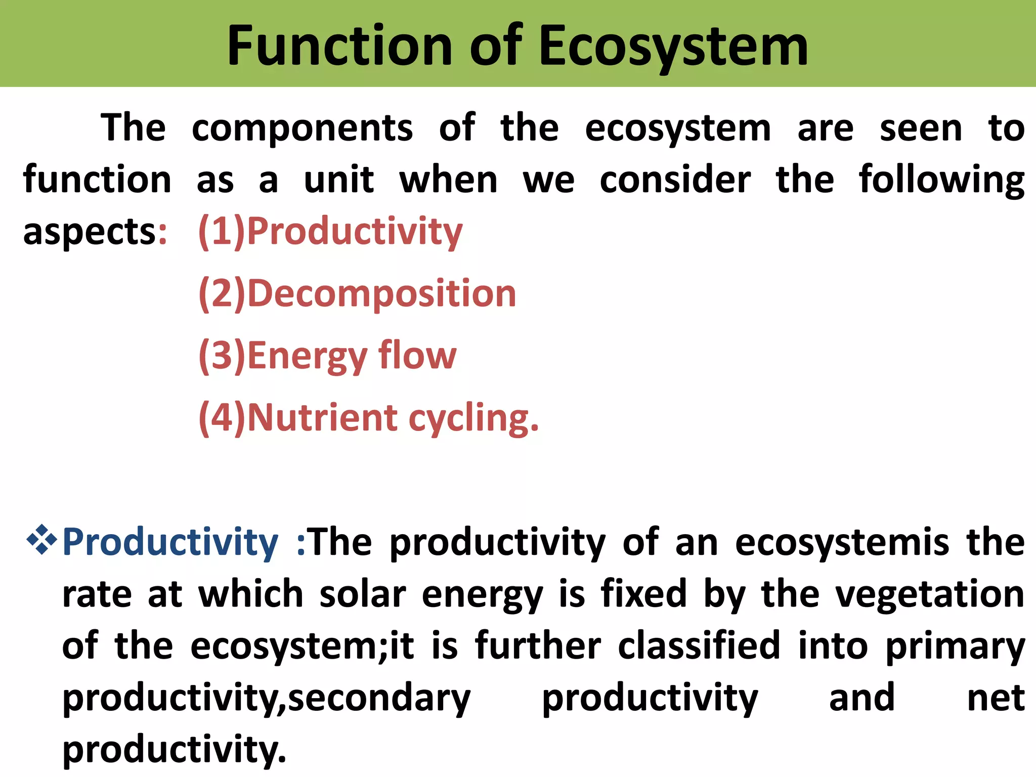 Ecosystem function type teristrial(forest and grassland) | PPTX ...
