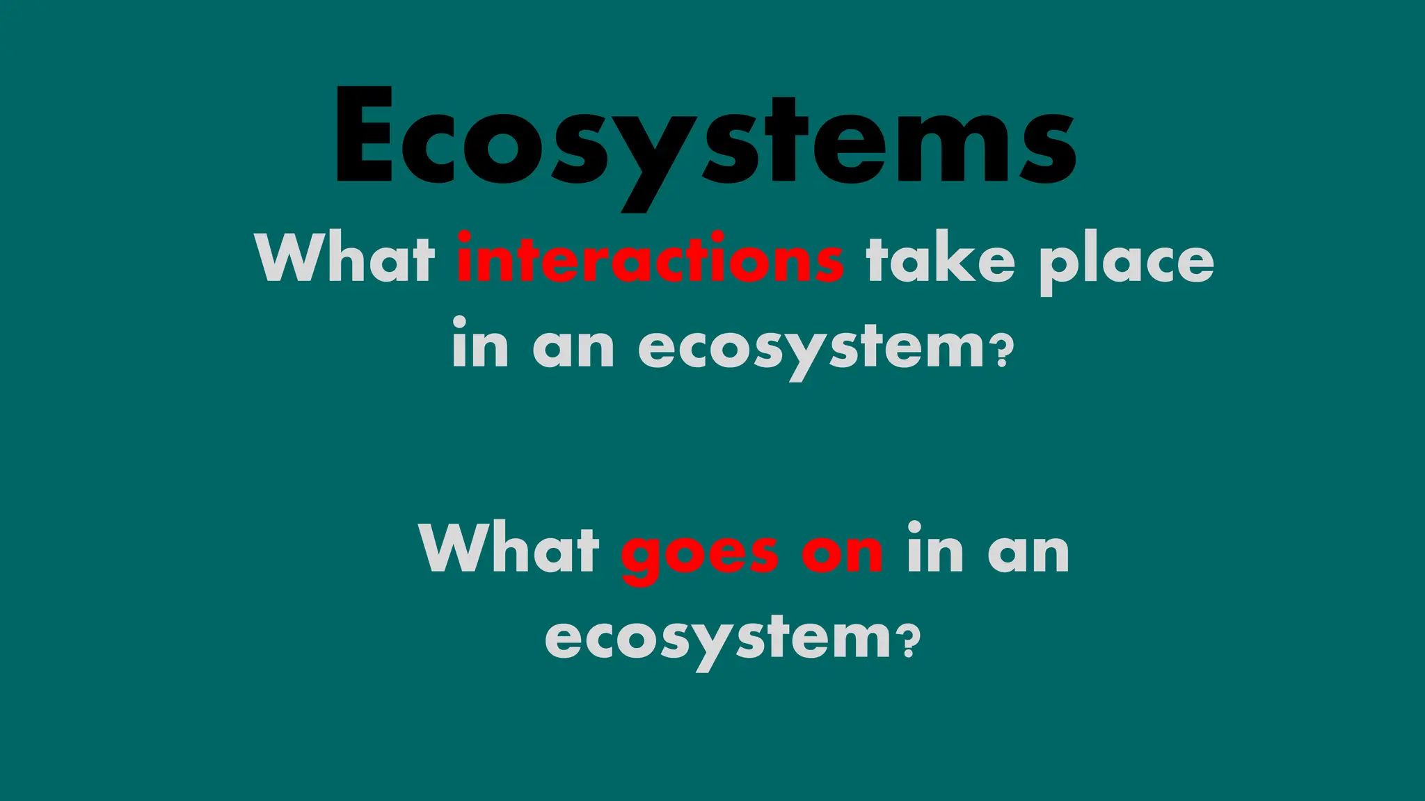 ECOSYSTEM HABITAT NICHE , FOOD CHAIN & WEB | PPTX