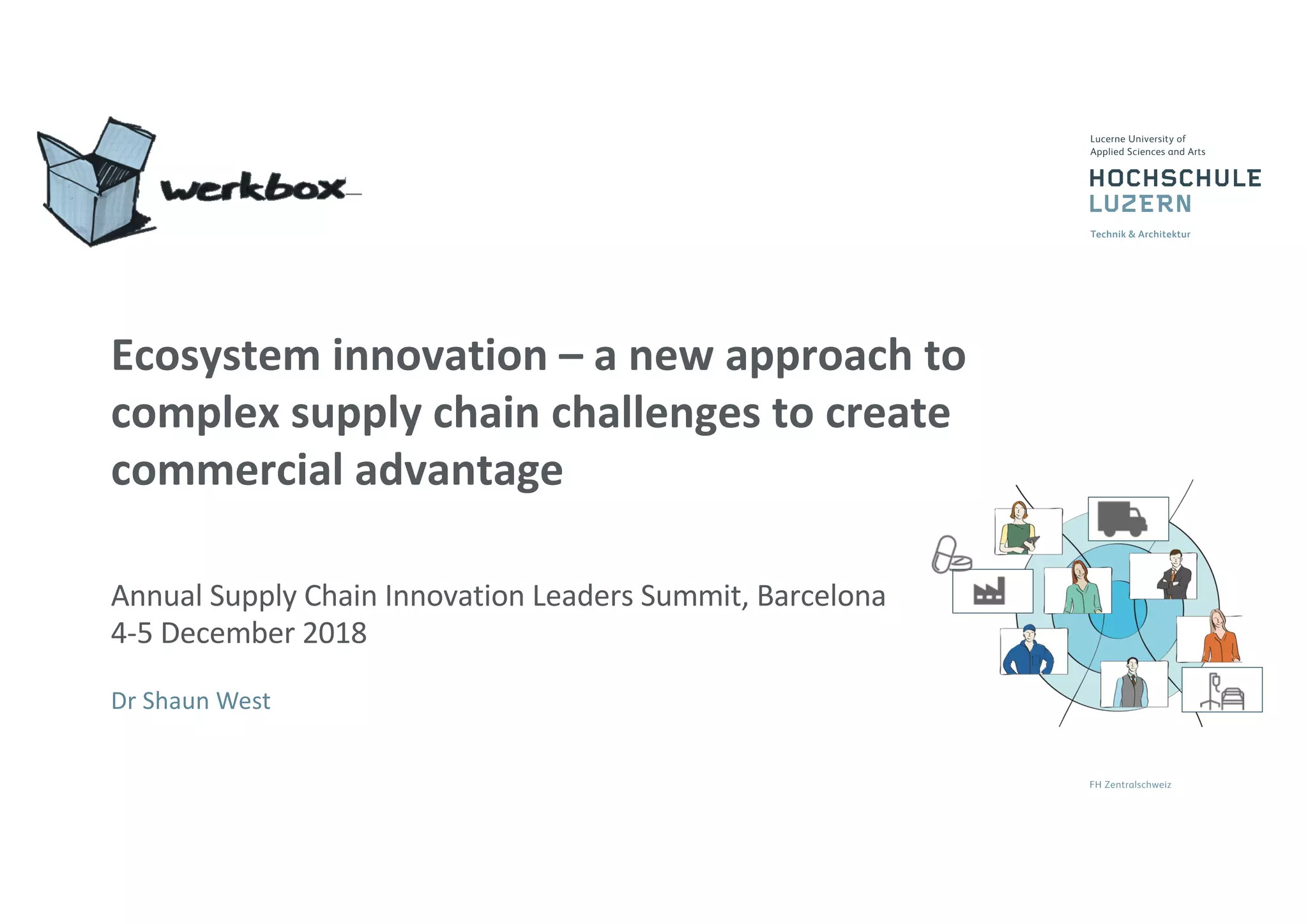 Ecosystem innovation – a new approach to complex supply chain ...