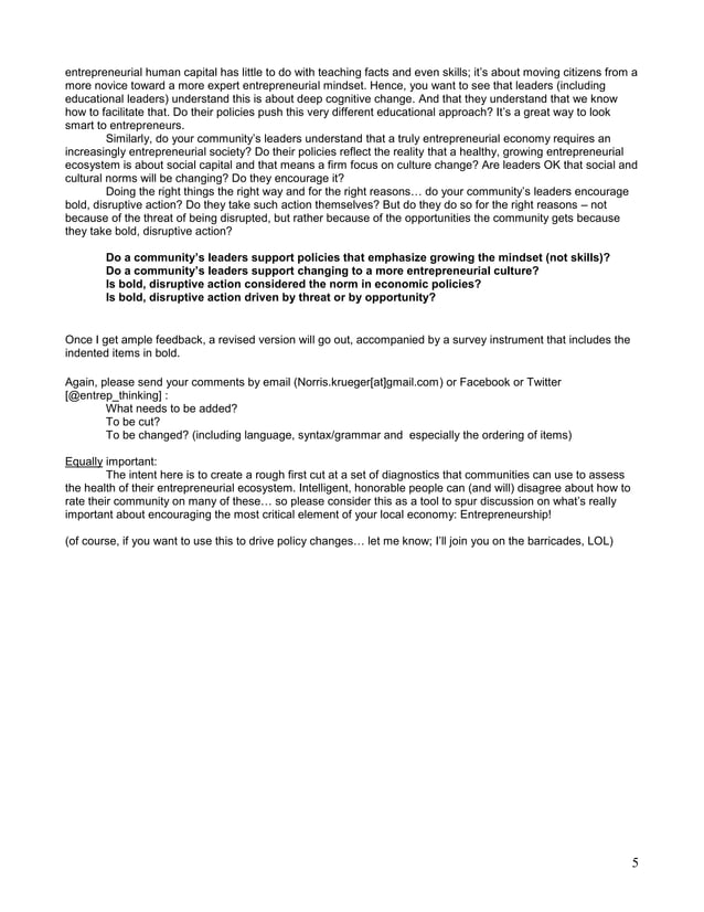 Ecosystem markers v1 | PDF | Startups | Business