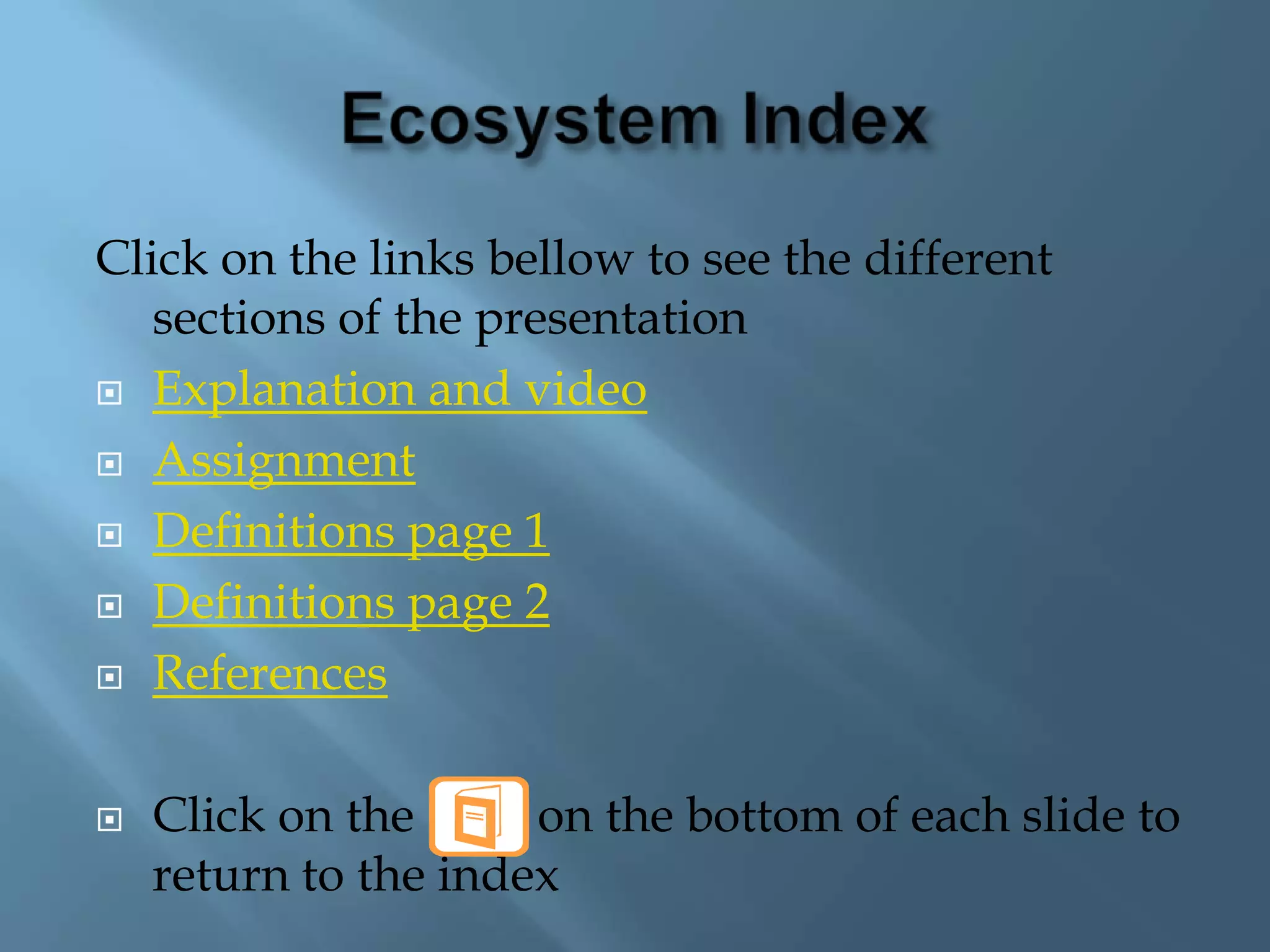 Aquatic Ecosystem lesson | PPT