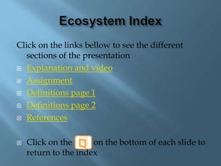Aquatic Ecosystem lesson | PPT