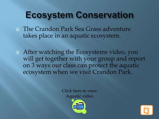 Aquatic Ecosystem lesson | PPT