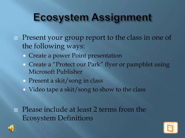 Aquatic Ecosystem lesson | PPT