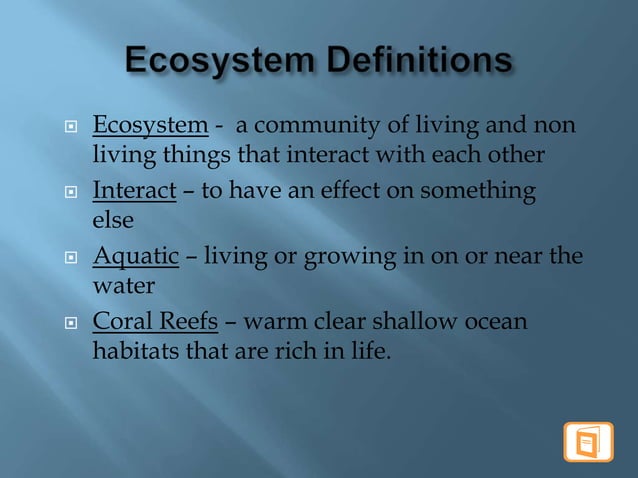Aquatic Ecosystem lesson | PPT