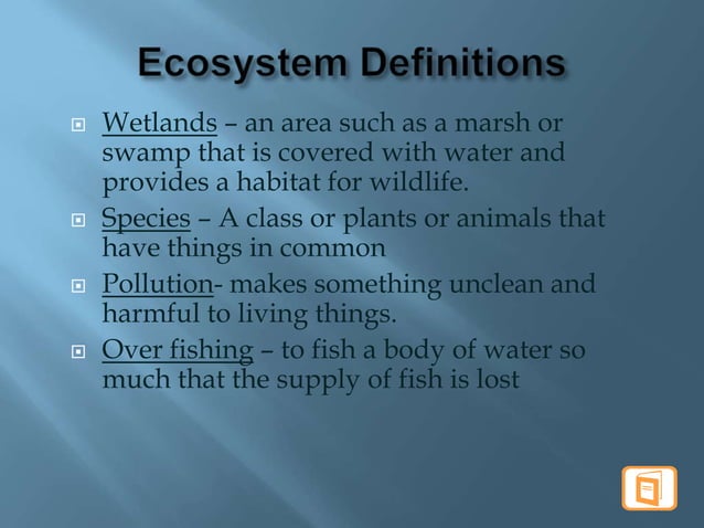 Aquatic Ecosystem lesson | PPT