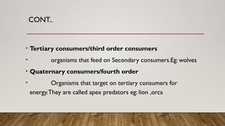 Definition of ecosystem and its types in world | PPTX