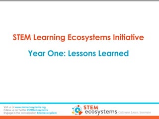 STEM EcoSystem Overview | PPT