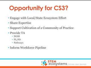 STEM EcoSystem Overview | PPT