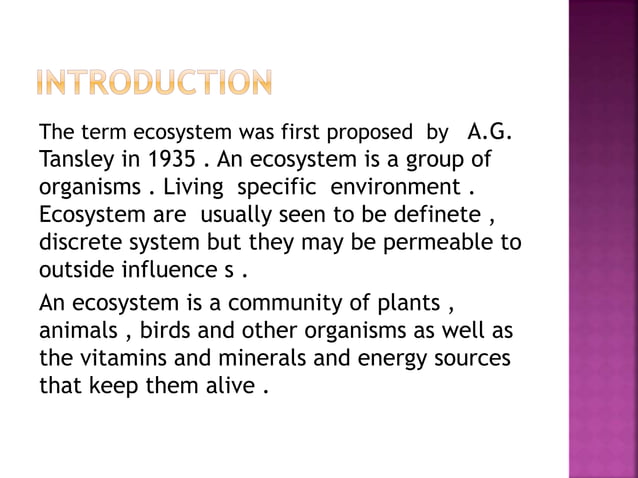 ECOSYSTEM PPT | PPTX