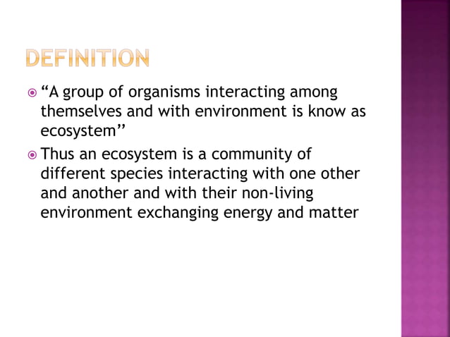 ECOSYSTEM PPT | PPTX