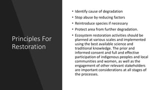 Ecosystem restoration | PPTX