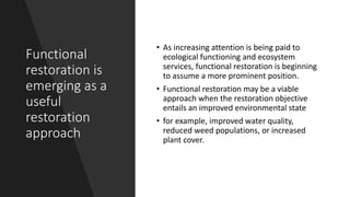 Ecosystem restoration | PPTX